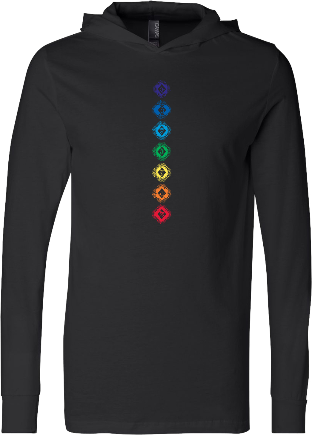 Yoga Lightweight Hoodie Diamond Chakras | eBay